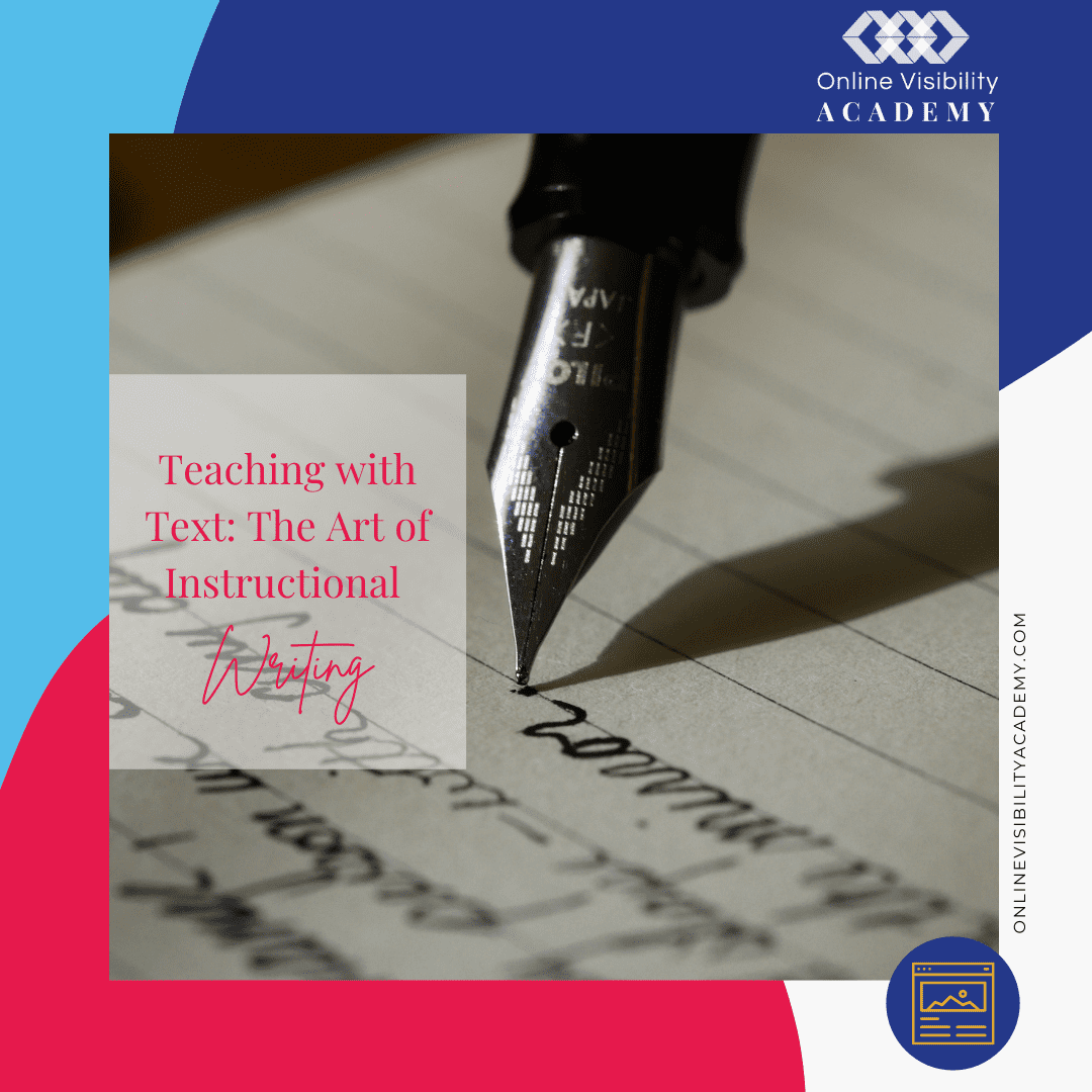 The Art of Instructional Writing